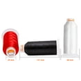 Candle Thread 3-Piece 5000M 40WT White, Black, Red 100% Polyester ...