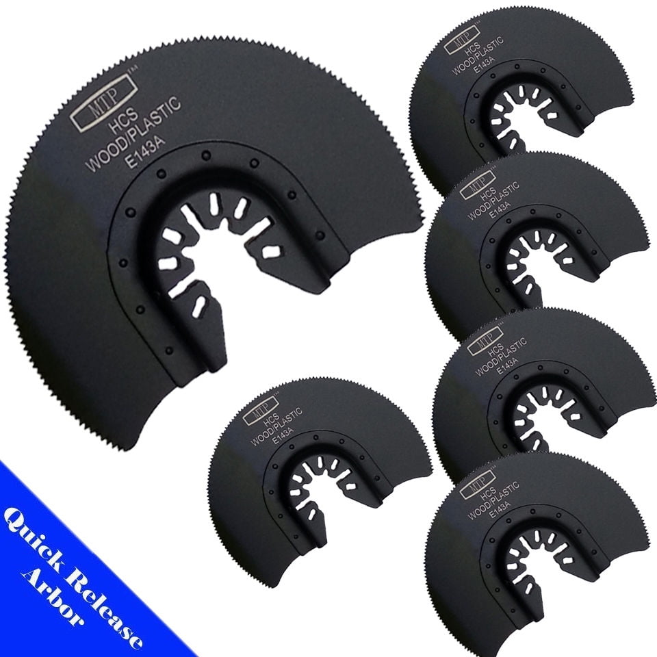 MTP ? Pack of 6 Semi Round Fine Tooth Quick Release Arbor Universal Fit ...