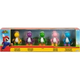 Super Mario Bros Yoshi Action Figurine Toys, 2.5 Inch Character 5-Pack ...