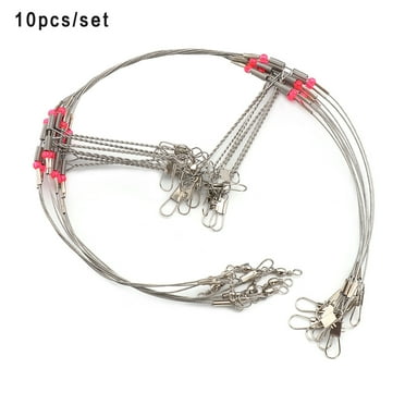 Mustad 45-Pound Wire Leader, Black, 6", 10 Pack - Walmart.com