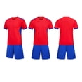 CHEEREAM Boys 2-Piece Outfit Soccer Jersey Short Sleeve V Neck Shirt ...