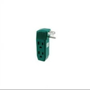 Woods 13270 Green Weatherproof 3-Outlet Adapter Suitable for Outdoor or ...