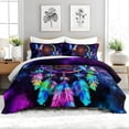 3pcs Galaxy Dreamcatcher Comforter Set, Bohemian Bedding Set for ...