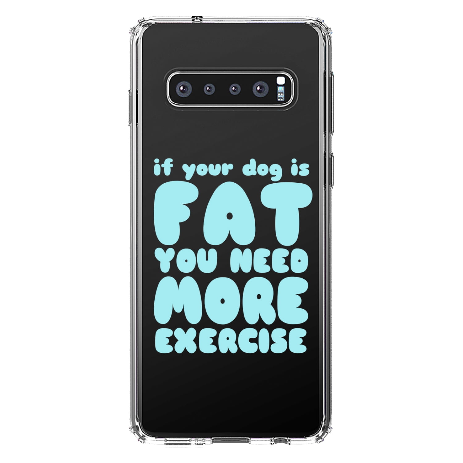 DistinctInk Clear Shockproof Hybrid Case for Samsung Galaxy S10+ PLUS ...