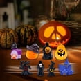 13 Piece Miniature Halloween Resin Ornament Witches Specter Pumpkin ...