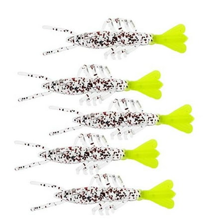Z-man SSHRP4-318PK5 4 in. Scented Shrimpz Lure, Shrimp Po Boy - Pack of ...