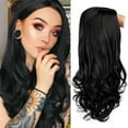 Outdoor Women's Natural Body Wave Hair Synthetic High Density Heat Wig ...