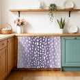 Art Purple Cabinet Curtains 11"Wx13"L, Vintage White Polka Dots ...