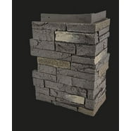 NextStone™ Faux Polyurethane Stone Column Wrap - Pewter - Walmart.com