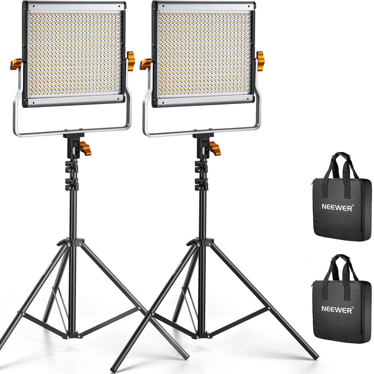 Panel de Luz Neewer 2x Bicolor480 Led Video Luz Regulable Con Soporte ...