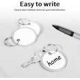 1 Inch Key Tags with Labels - 30 Pack Metal Rim Key Chain ID Tags ...
