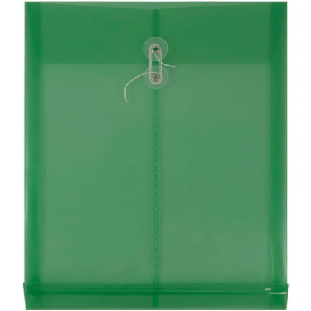 JAM Plastic Envelopes with Button & String Tie Closure, Letter Open End ...