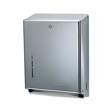 San Jamar Mini C-Fold/Multifold Towel Dispenser, 11.13 x 3.88 x 7.88 ...