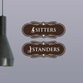 Signs ByLITA Designer Sitters and Standers 2 Pack Restroom Sign ...