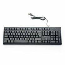 Generic USB Wired Keyboard, KU-0325, Black, QWERTY Layout, Durable ...