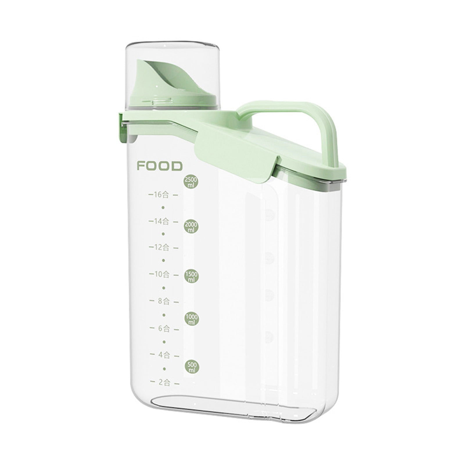 2000ml/2800ml Cereal Storage Box Multifunctional Transparent Large Diameter Sealed Space-saving ...