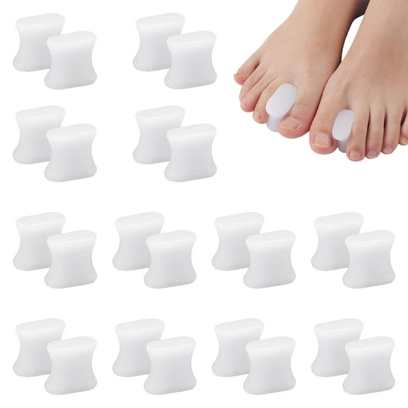 Silicone Toe Separator 12PCS Toe Spreaders Bunion Corrector Toe Spacers ...