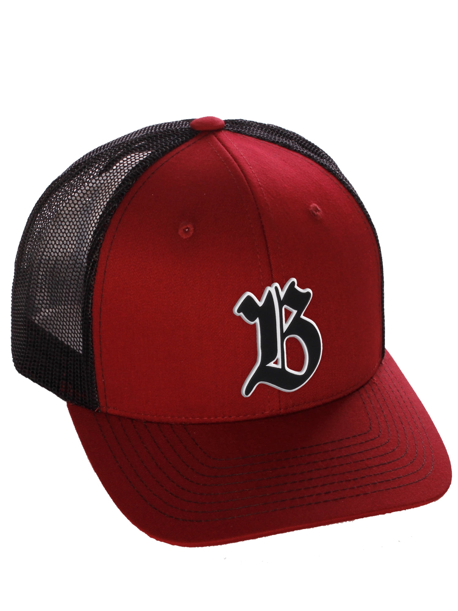 Daxton Classsic Baseball Trucker Hat Old English A to Z Letters Numbers ...