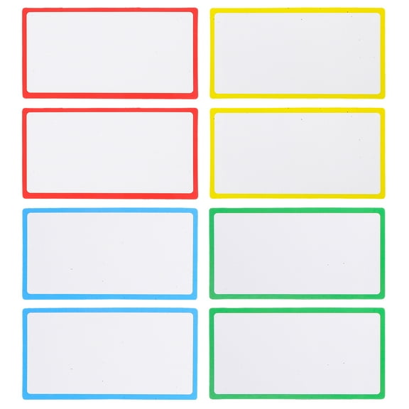 54 Pieces Magnetic Dry Erase Labels - 9 Colors Reusable Name Plate Tags ...
