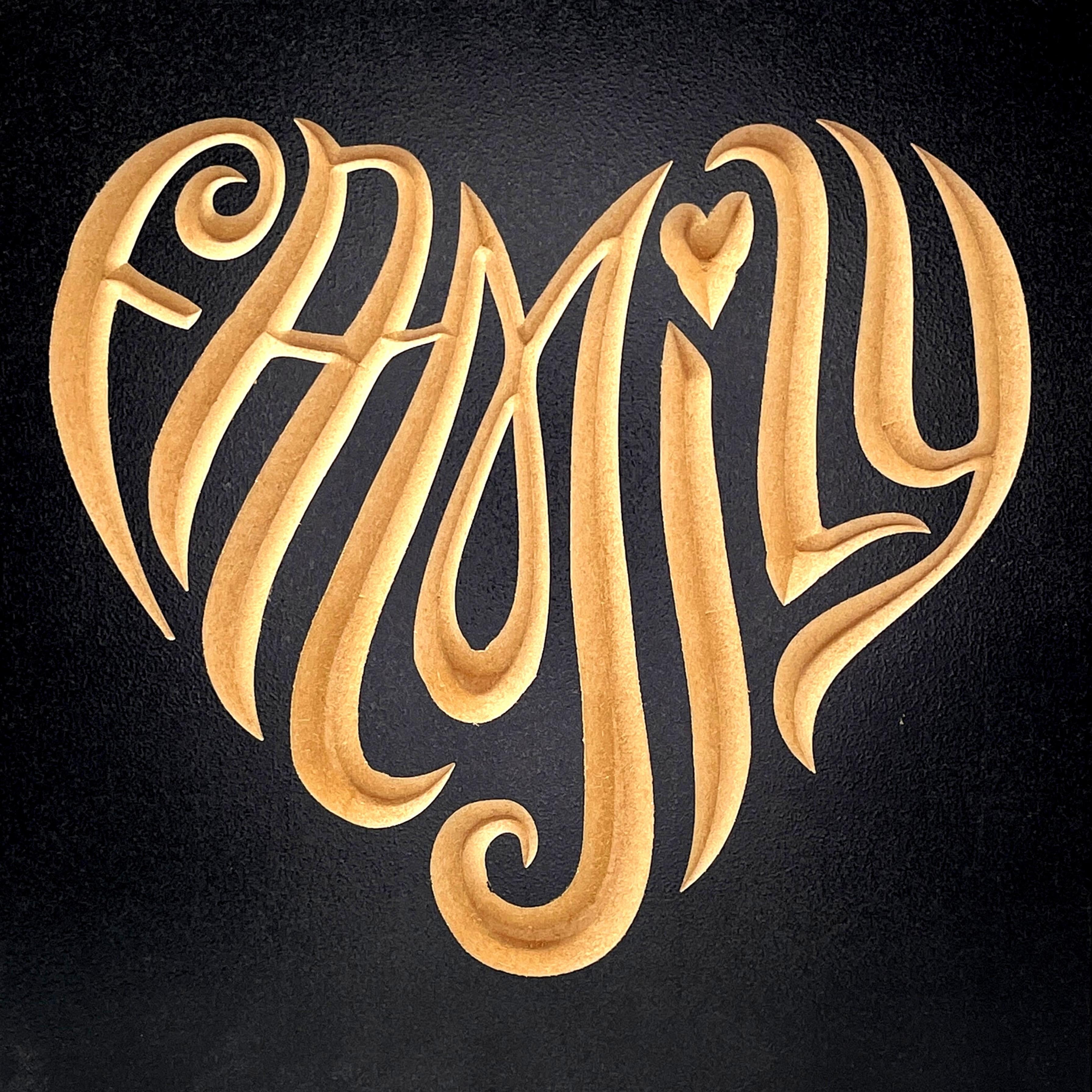 Family Heart Kitchen Decor Sign - 8 x 8 inch - Wooden Kitchen Decor ...