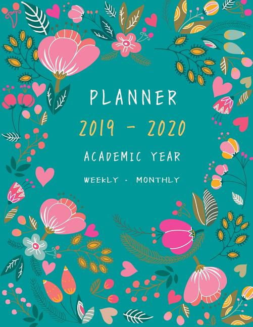 Planner 2019-2020 Academic Year: 8.5 x 11 Weekly and Monthly Organizer ...