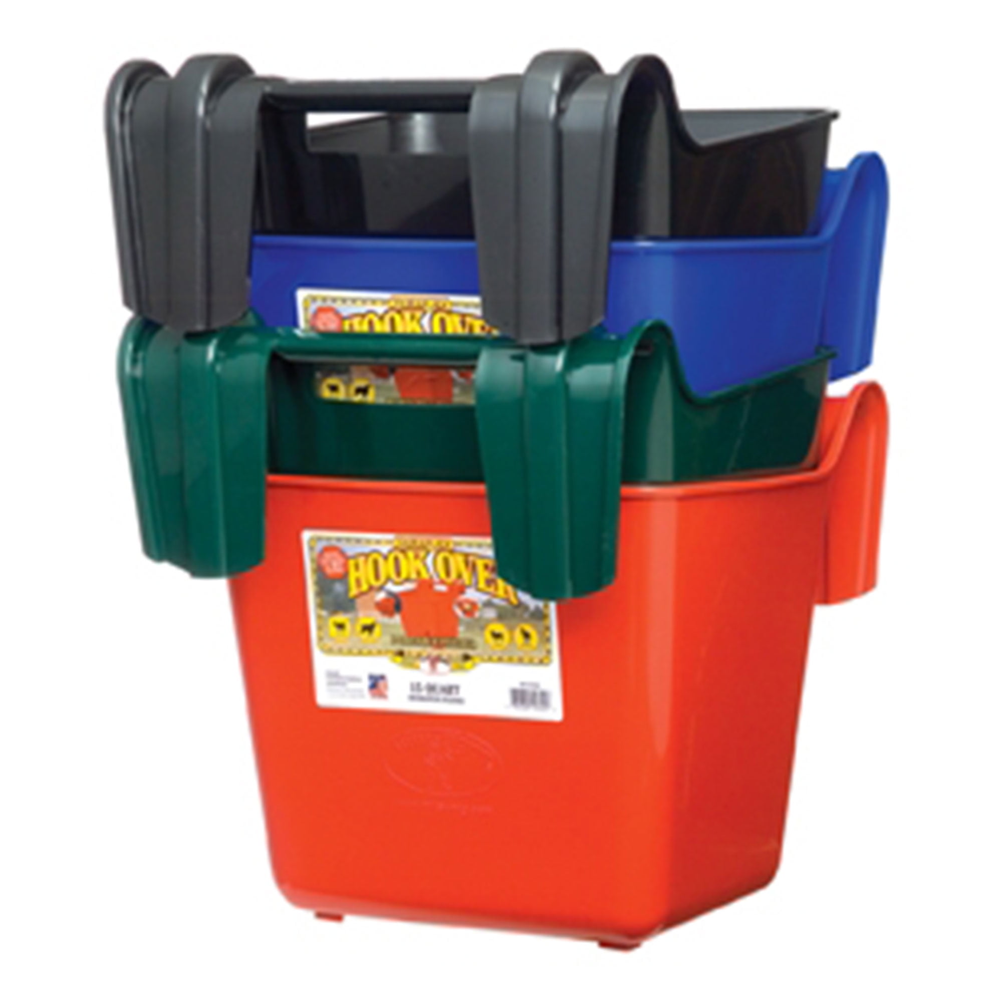 Buy Little Giant HF15BLACK Heavy Duty 15 Quart Mountable Plastic Hook ...