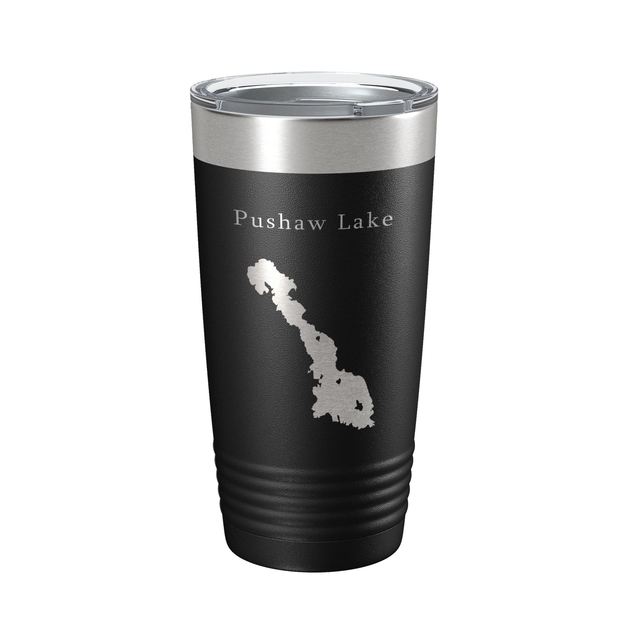 Pushaw Lake Map Tumbler Travel Mug Insulated Laser Engraved Coffee Cup ...