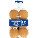 Lewis Bake Shop White Restaurant Style Buns, 21 oz, 12 Count - Walmart.com