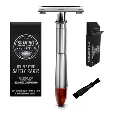 Wilkinson Sword Men's Double Edge Safety Razor, 1 Handle + 5 Refills ...