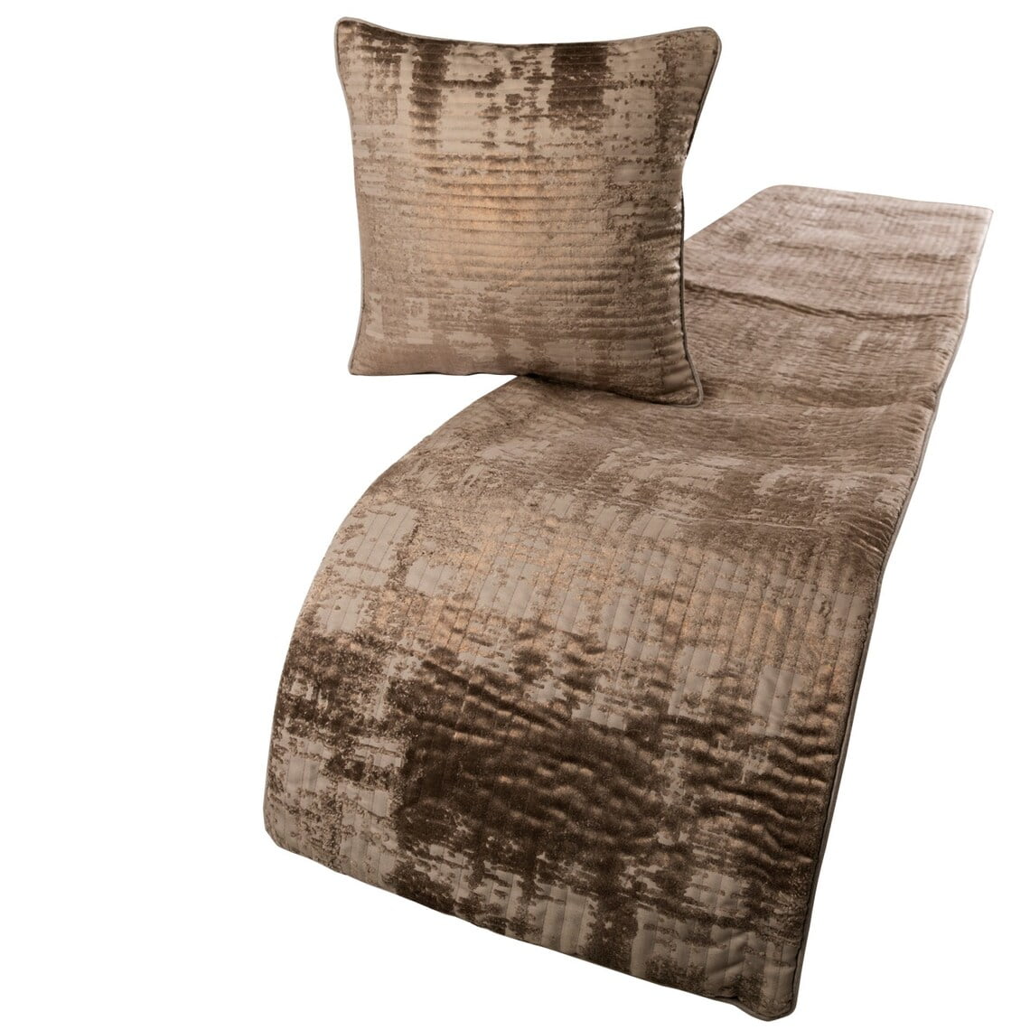 King Queen Twin Copper Bed Runner without Pillow Cover, Queen Size 74 ...