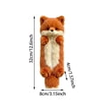 3D Plush Desktop Animal Pencil Case, Soft Stuffed Zipper Pouch for ...