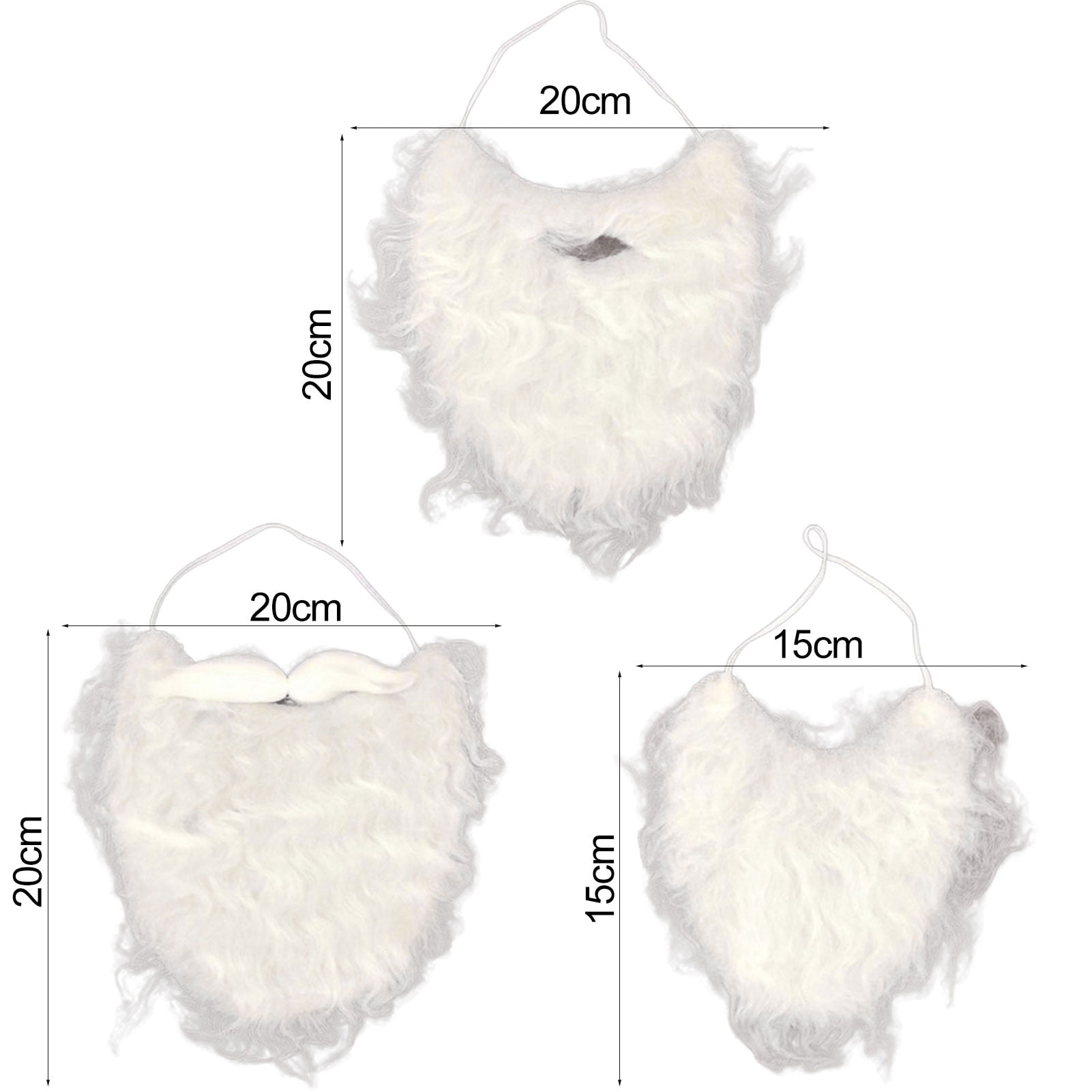 White Santa Beard