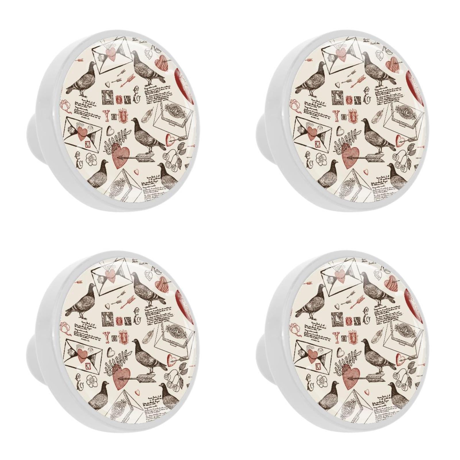 4 Pcs I Love You Knobs for Kitchen Cabinet Cupboard Dresser Bookcase ...