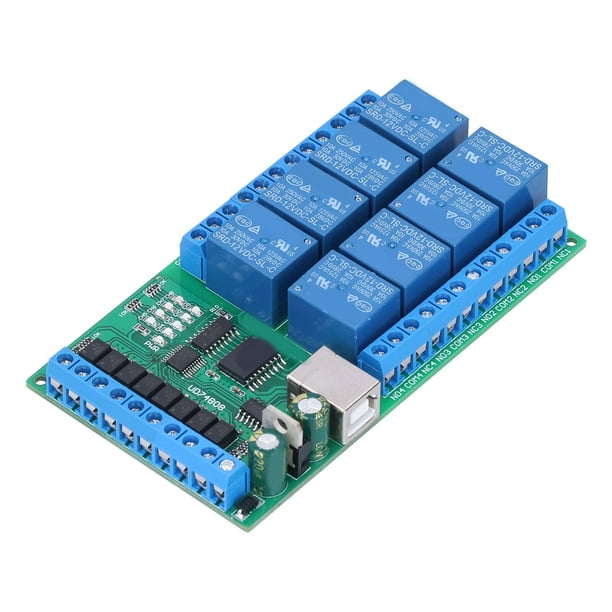 Relay Shields Module 8 Channels Multifunctional USB Relays Board with ...