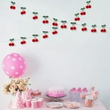 Dalrosia 3PCS Cherry Garland Decoration - DIY Pom Pom Fruit Cherry ...