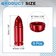 Uxcell Tire Valve Stem Caps, (Red) (6Pcs), Aluminum Alloy Dustproof Air ...