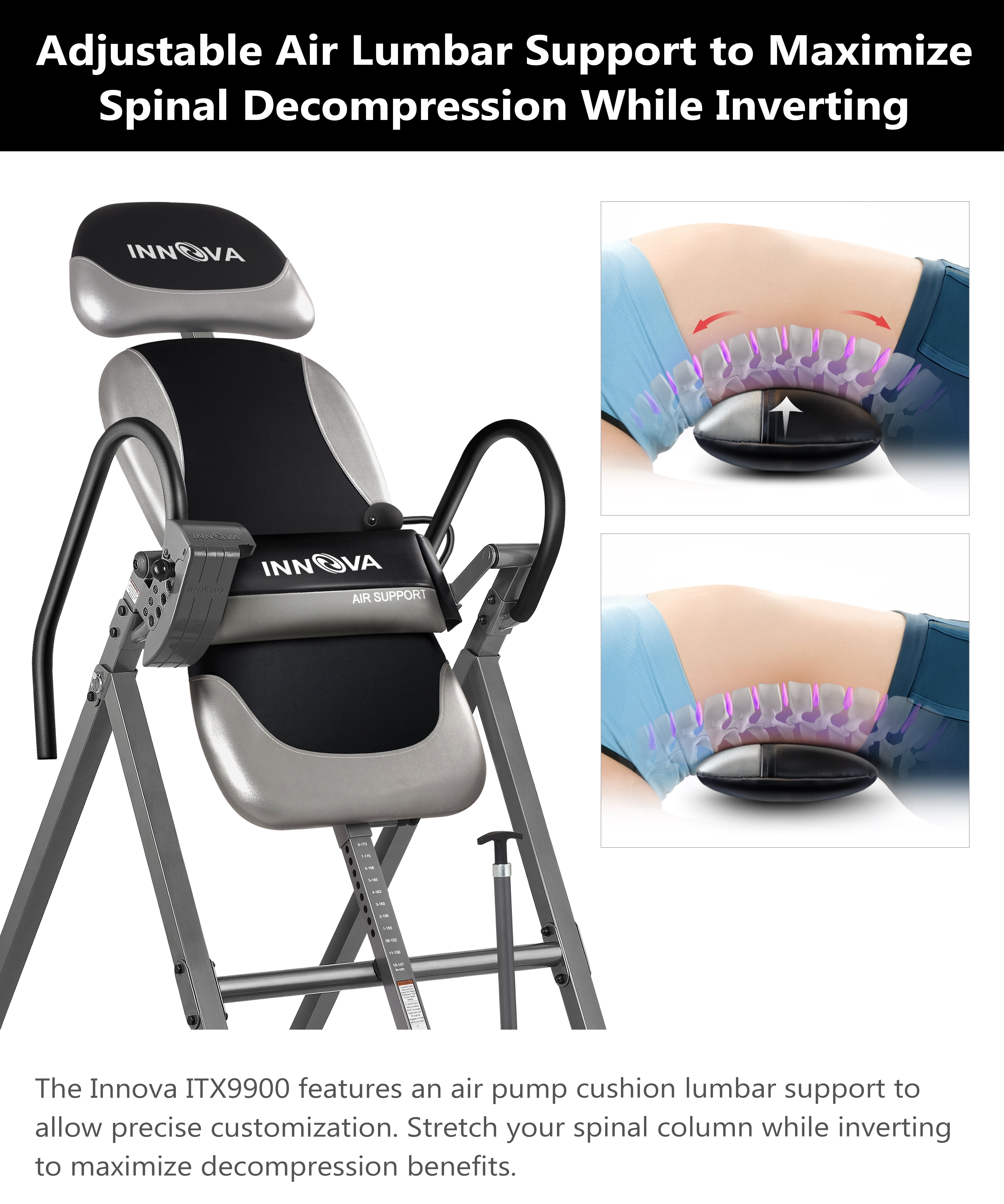 Innova ITX9900 Heavy Duty Inversion Table with Air Nepal | Ubuy