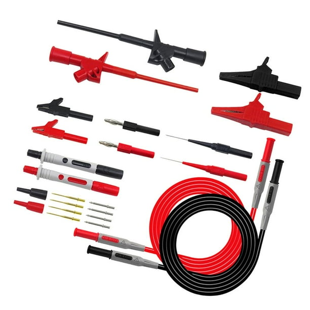 Multímetro de 4 mm Kits de prueba de conector Pinzas de P1600C Sharpla ...