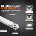 SKYSHALO Miter Gauge Precision Table Saw Standard Slot 3/4'' x 3/8'' 24 ...