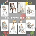AILEEKISS 8 in 1 Baby High Chair, Toddler Dining Booster Seat for ...