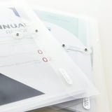 Plastic Envelope String Closure, Letter Size A4 Side Loading Clear Poly Folder, 50-Pack ...