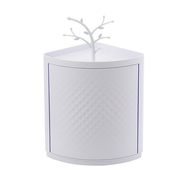 Mistaha Bathroom Corner Storage Cabinet 360 Degree Rotating Triangle ...