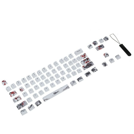 71-Key Plum Blossome Keycap, Keyboard Accessory Chinese Style Ultra ...