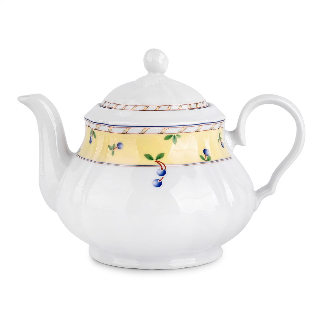 Kitchen Teapot with Lid 40.58 fl oz (1200 ml) Vintage Garden Porcelain ...