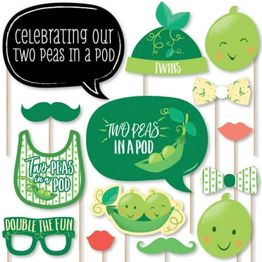 Big Dot of Happiness Double the Fun - Twins Two Peas in a Pod - Pea Pod ...