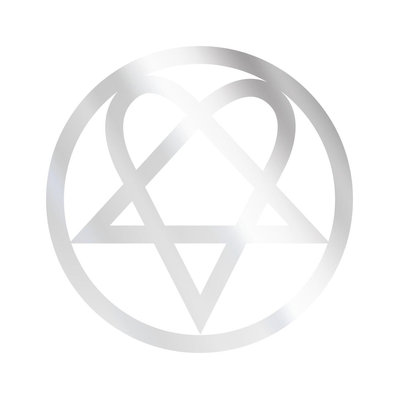 Heartagram Sticker Decal Die Cut - Self Adhesive Vinyl - Weatherproof ...
