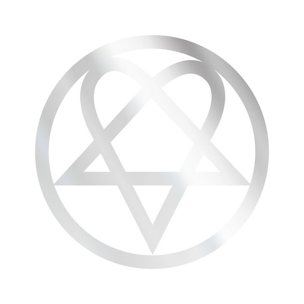 Heartagram Sticker Decal Die Cut - Self Adhesive Vinyl - Weatherproof ...
