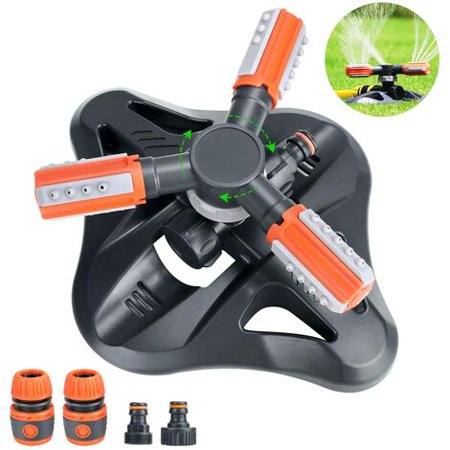 Garden Sprinkler,Adjustable Angle 360 Degree Rotating Upgrade Automatic ...