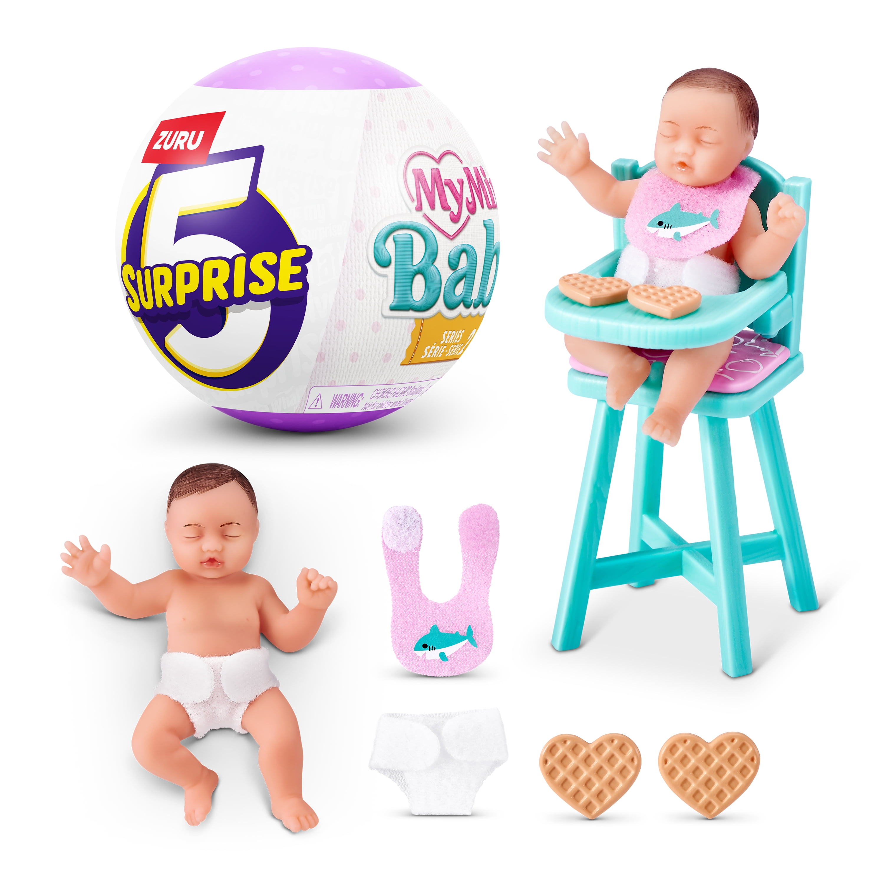 5 Surprise My Mini Baby Series 2 By ZURU, Collectible Mystery Capsule ...