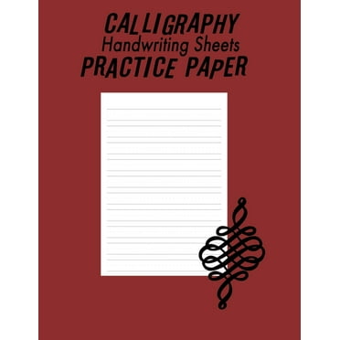 Calligraphy grid paper For practice writing : Calligraphy Workbook Hand ...
